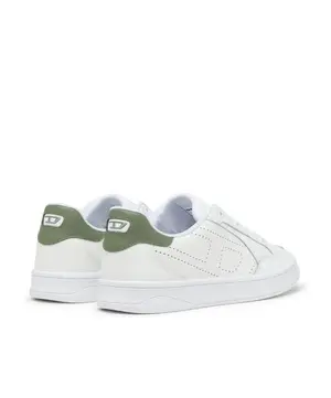 DIESEL® S-dakota Leather Sneakers With Perforated Logo