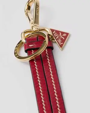 Prada Leather Keychain Charm