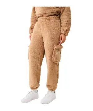 True Religion Sherpa Boyfriend Jogger - Nude