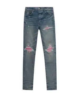 Amiri Mid-rise Slim Jeans - Gray