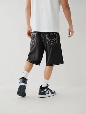 True Religion Wide-leg Beach Shorts
