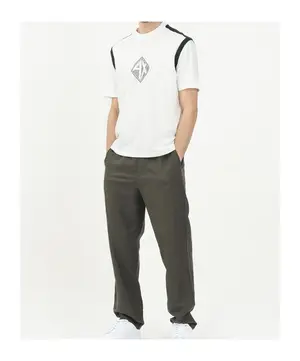 Armani Exchange Elastic Waist Casual Pants