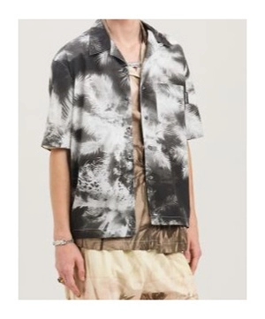 Palm Angels Blueprint Palms Short-sleeved Shirt