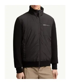 Moncler Wool Cashmere Padded Zip-up Cardigan