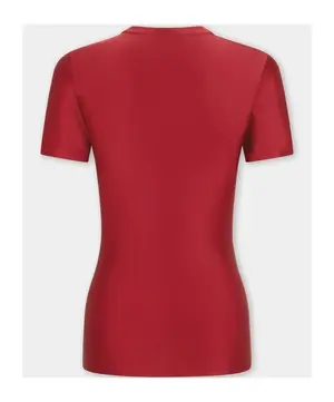 Rabanne Draped Jersey T-shirt With Snap Closure