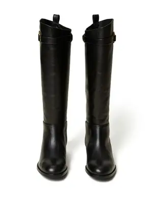 TWINSET Oval T Leather Boots