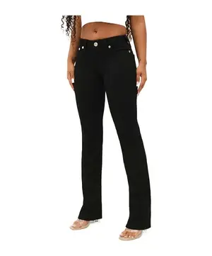 True Religion Billie Mid Rise Straight Jean