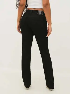 True Religion Billie Mid Rise Straight Jean