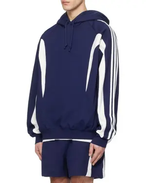 Y3 Hooded Colour-block Sweatshirt