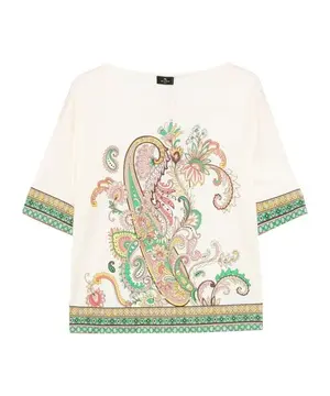 Etro Paisley-print T-shirt - White