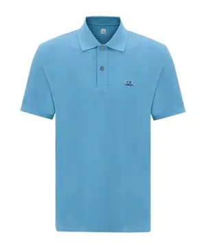 C.P. COMPANY Small-logo Polo Shirt - Blue