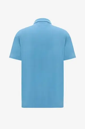 C.P. COMPANY Small-logo Polo Shirt - Blue