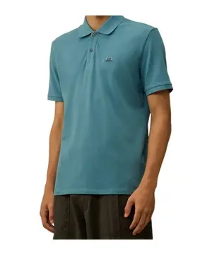 C.P. COMPANY Small-logo Polo Shirt - Blue
