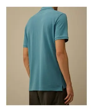 C.P. COMPANY Small-logo Polo Shirt - Blue