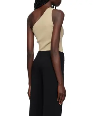 TOTEME Ribbed-knit One-shoulder Top