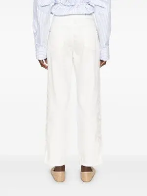 Ermanno Scervino Lace-detail Jeans