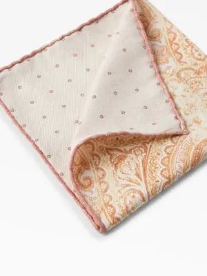 Brunello Cucinelli Double Face Pocket Square