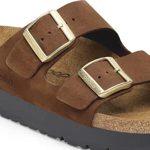 BIRKENSTOCK Arizona Pap Flex Platform Sandals With Buckle Detail