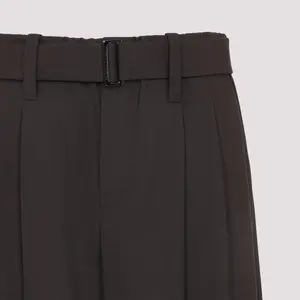 Brunello Cucinelli Belted Pleated Straight Trousers