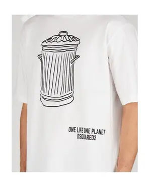 Dsquared2 Graphic-print Organic Cotton T-shirt