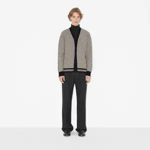 Burberry Check-pattern V-neck Cardigan