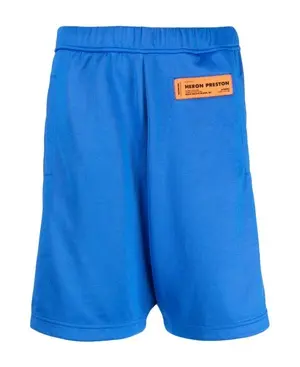 Heron Preston Logo-patch Track Shorts - Blue