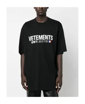 Vetements Logo Printed Oversized T-shirt