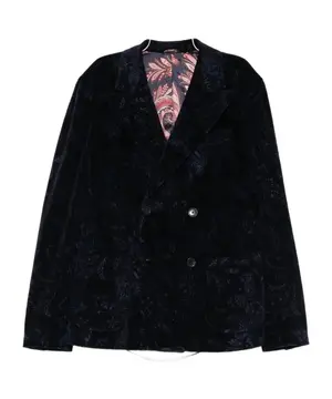 Etro Double-breasted Tailored Blazer - Blue