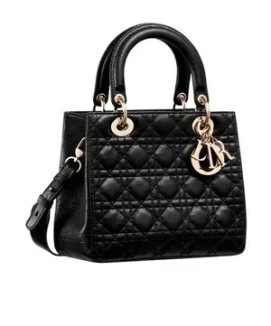 Dior Medium Soft Lady Bag - Black