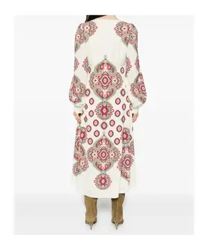 Etro Paisley-print V-neck Midi Dress