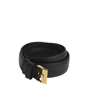 Bottega Veneta Leather Belt With Fork Buckle
