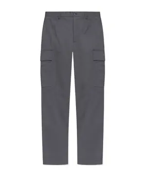 Dolce & Gabbana Dolce Gabbana Logo Plaque Cargo Pants - Grey