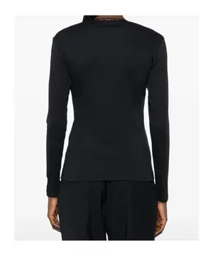 Fabiana Filippi Long Sleeve V-neck T-shirt
