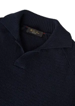 Loro Piana Long-sleeved Polo Sweater
