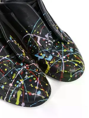 MAISON MARGIELA Future Paint-splatter Leather Sneakers