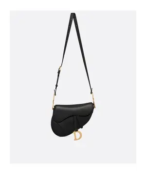 Dior Medium Saddle Bag - Black