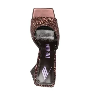 Attico Devon Sequinned Heeled Mules