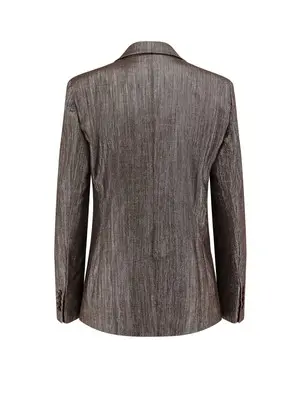Brunello Cucinelli Lurex Buttoned Blazer