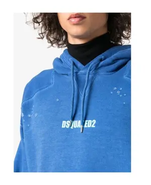 Dsquared2 Logo Printed Long-sleeved Hoodie