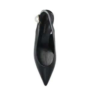 Casadei Pearl Embellished Slingback Pumps