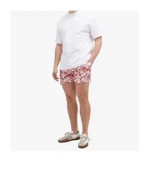 Palm Angels Graffiti Printed Drawstring Swim Shorts