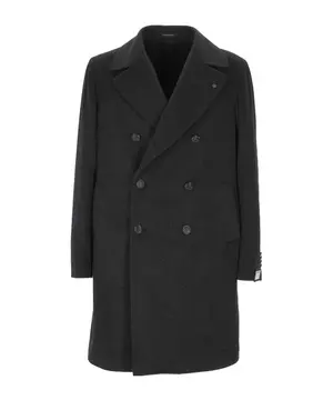 Tagliatore Long-sleeved Coat - Black