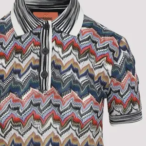 Missoni Embroidered Lace Short Sleeve Polo