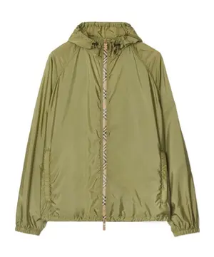 Burberry Zipped Hooded Drawstring Jacket