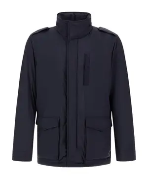 Herno Long-sleeved Padded Jacket - Blu Navy