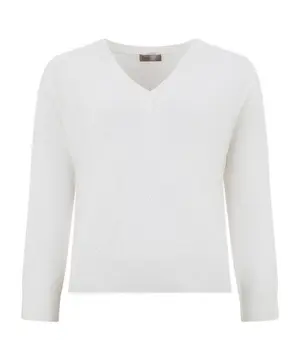 Herno Long-sleeve V-neck Pullover - White