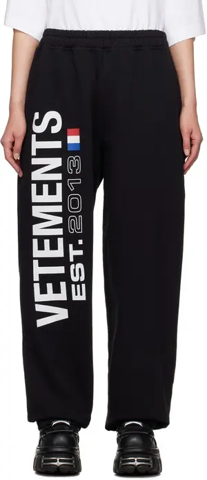 Vetements Flag Logo Print Track Pants