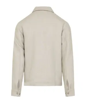 Berluti Long Sleeve Zip-up Jacket With Lapel Collar