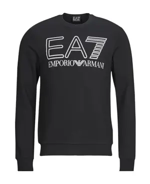EA7 Logo Pattern Sweater - Black