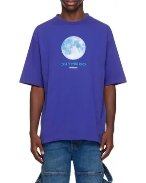 Off-White Moon Printed Crewneck T-shirt